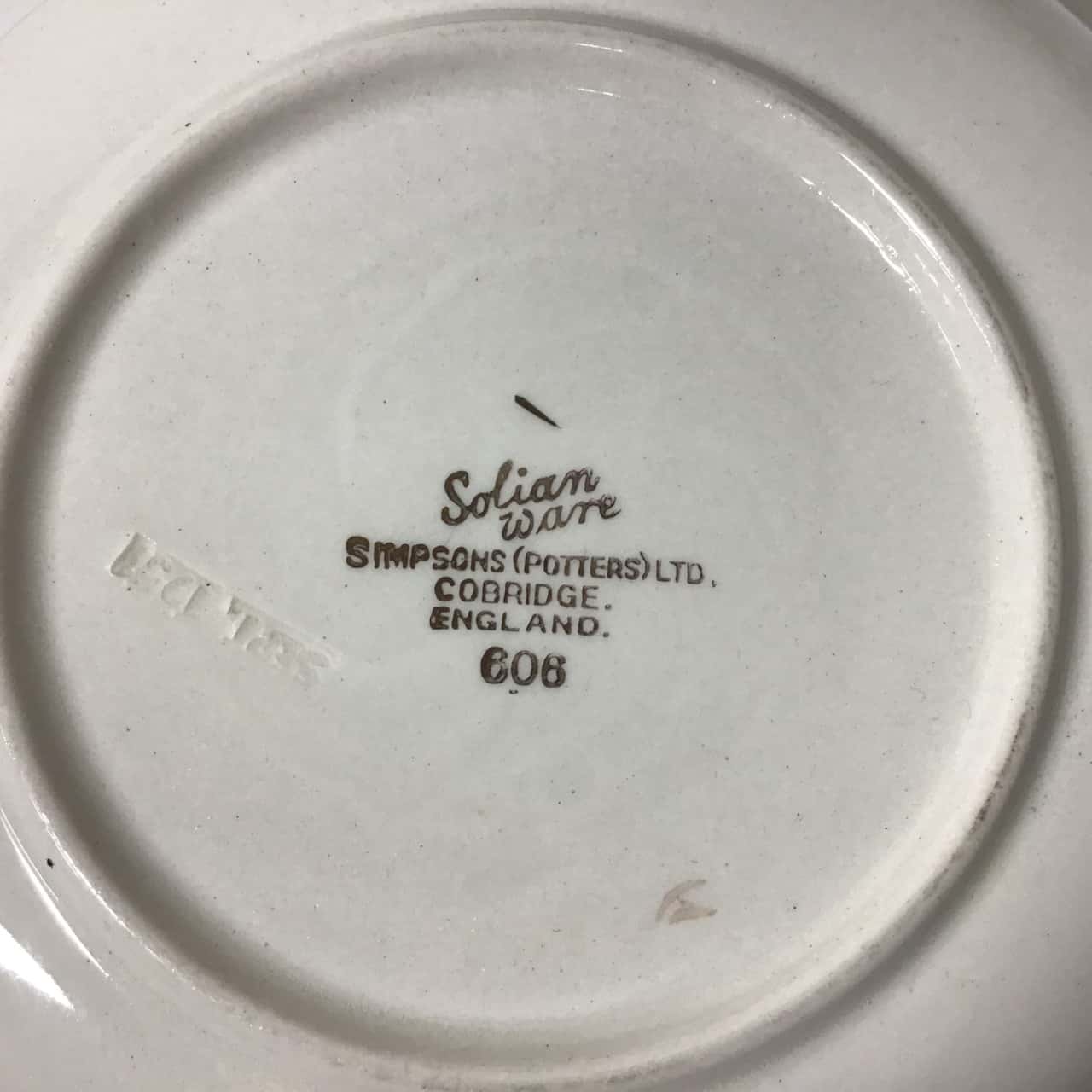 Vintage Solian Ware Simpsons (Potters) Ltd Cream / Gold / Floral ...