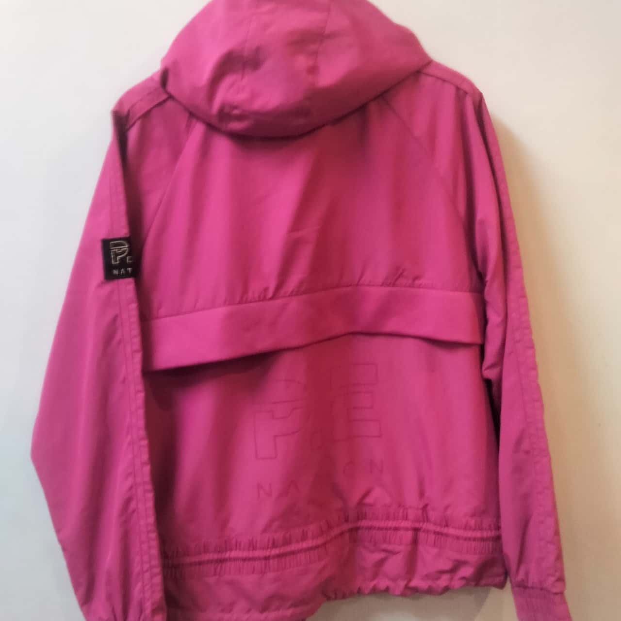 P.E Nation Womens Size L Hooded Jacket Raspberry Rose Pink (s)