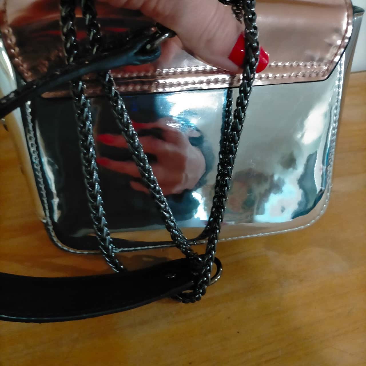 Mimco Small Metallic Leather Handbag VGUC(s) - Used Very Good | Salvos ...