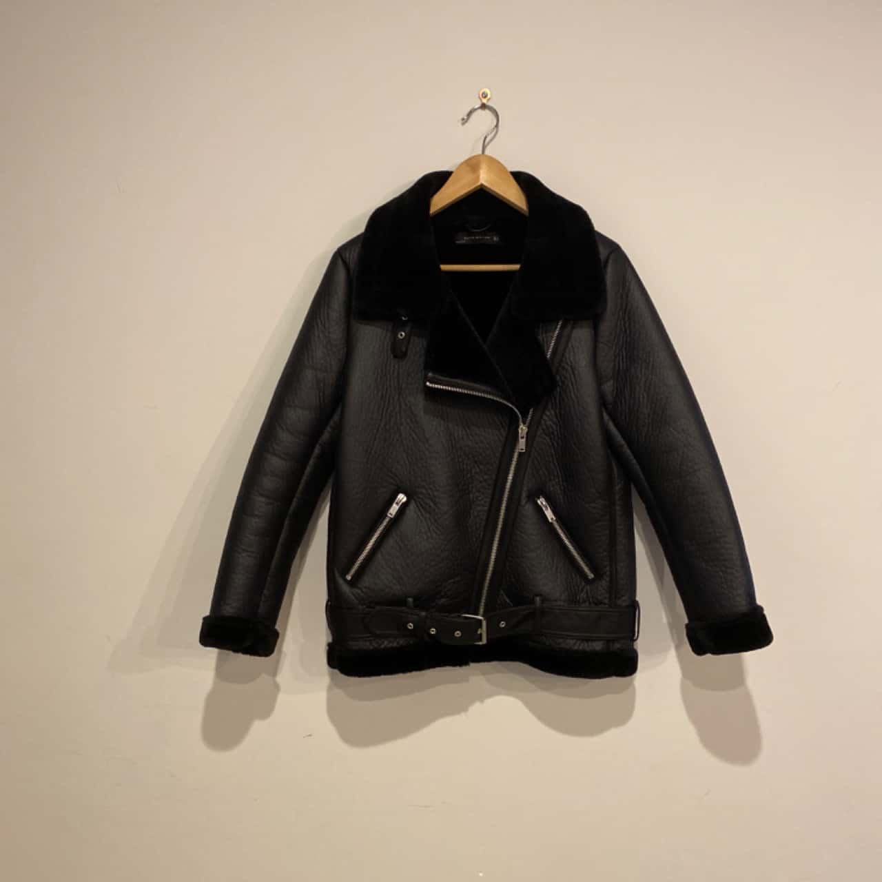 Zara Woman Size S Lonely Hearts Jacket Black (s)