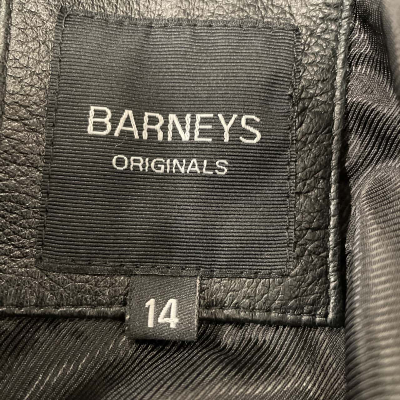 Barney Originals Sheep Leather Womens Size 14 Biker Jacket Black (s ...