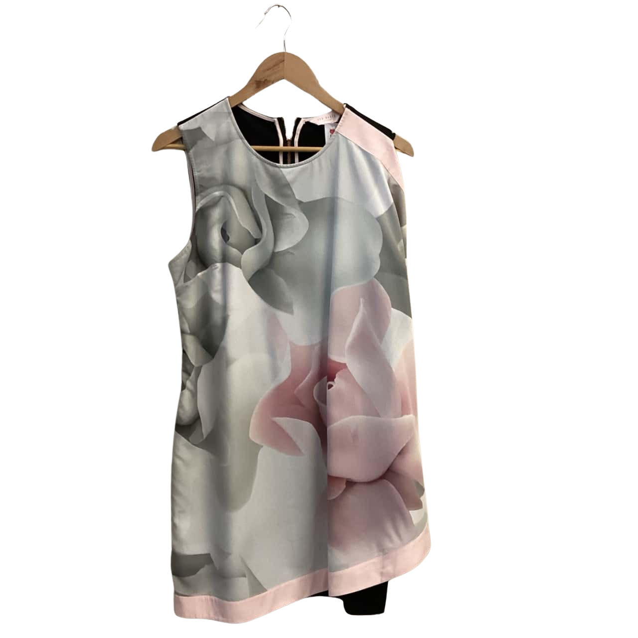Ted Baker Womens Size 4 Sleeveless Dress Black Floral