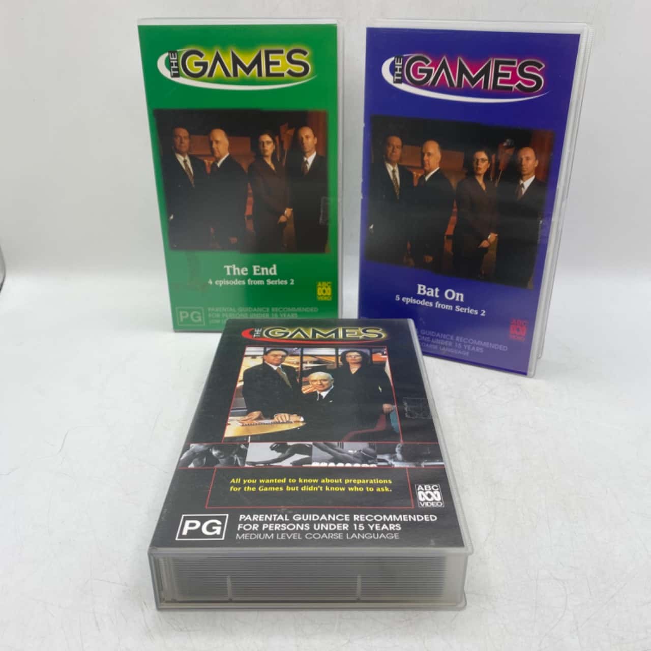 set of 3 x ABC The Games TV Series on VHS
