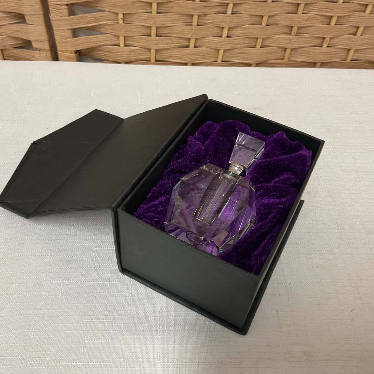 NEW Vintage Salt & Pepper crystal perfume bottle Birthday mother gift ...