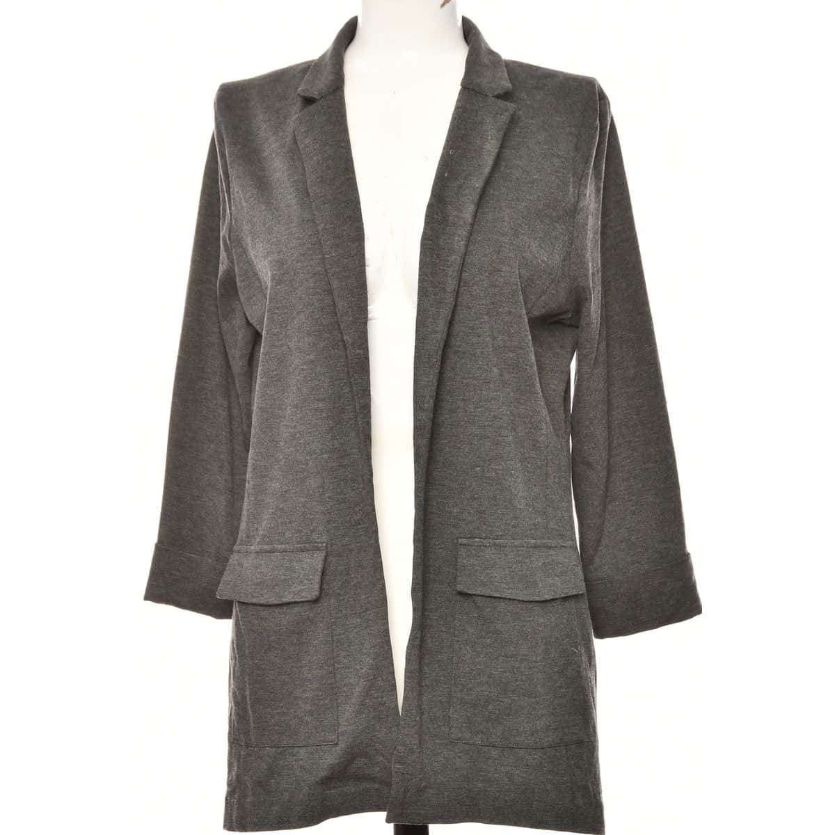 Simply Styled Womens Size XL Open Jacket Grey
