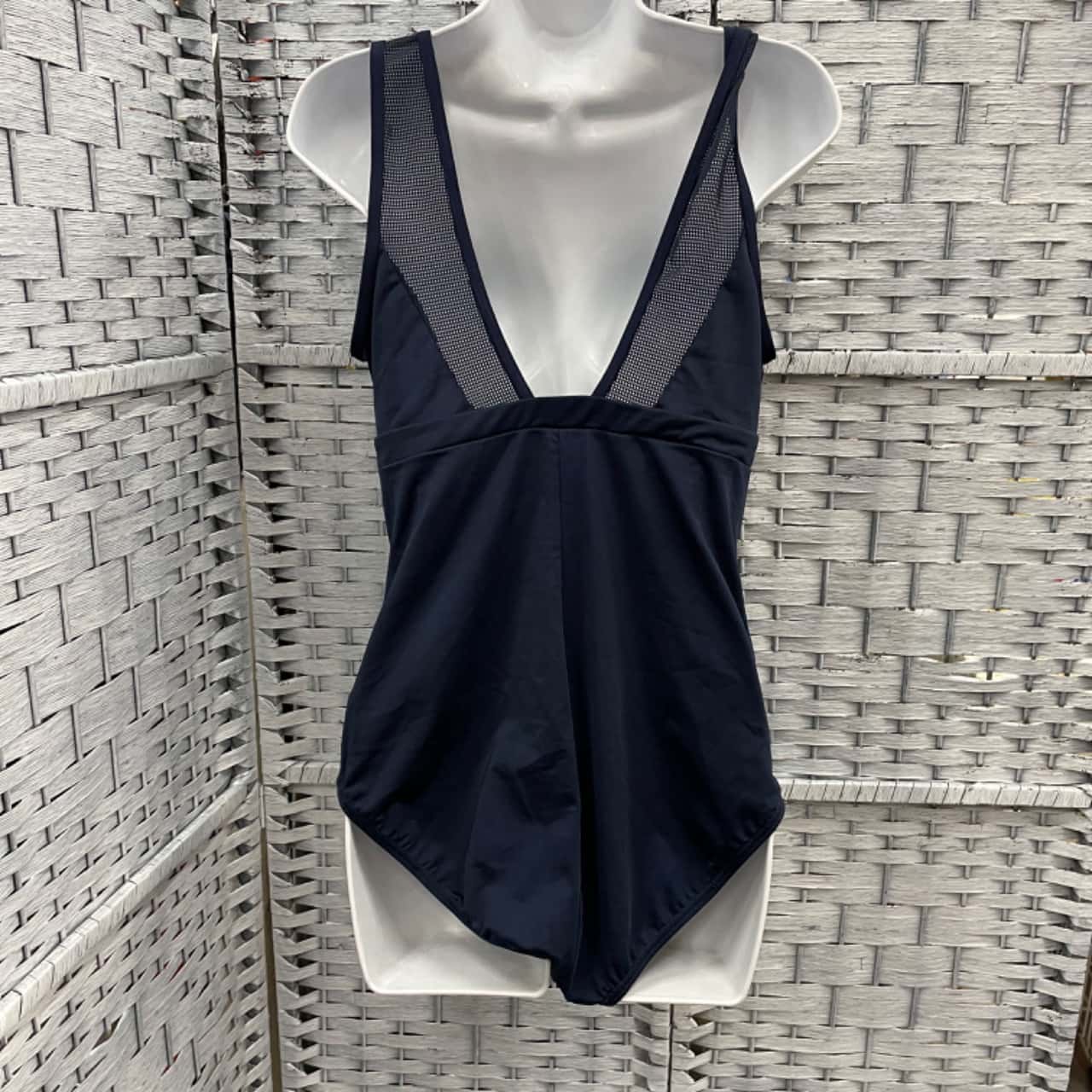 Poolproof Womens Size 14 Blue Bathers