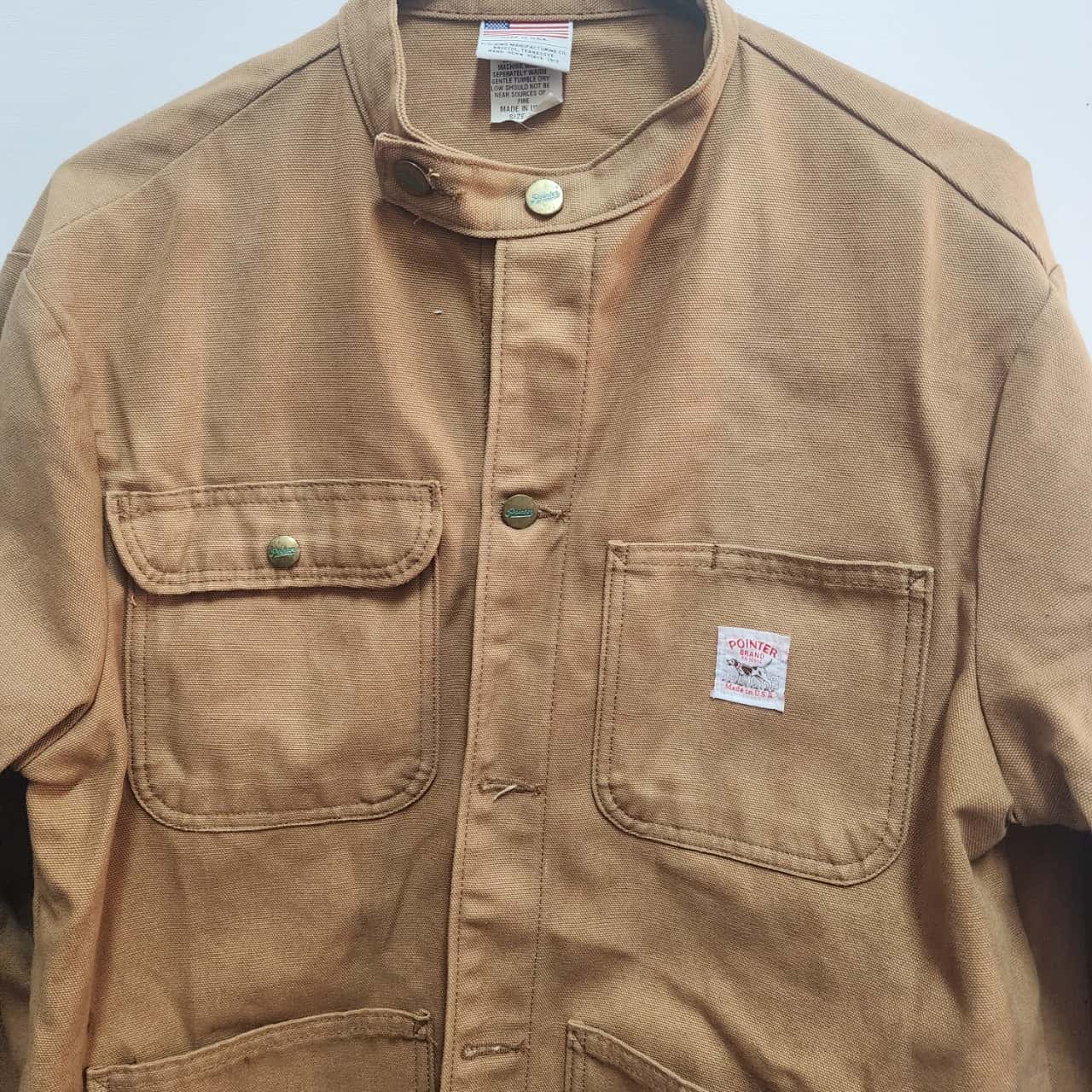 Vinatge POINTER BRAND DUCK BROWN CHORE COAT CANVAS(s)