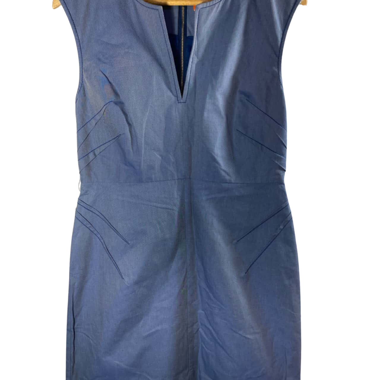 Lisa Ho Womens Size 12 Sleeveless Dress Blue (s)