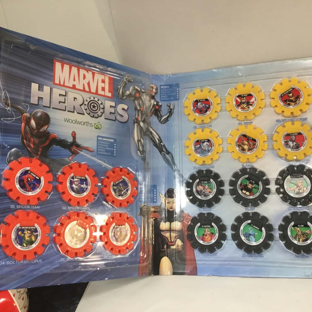 Woolworths Marvel Heroes Complete Set