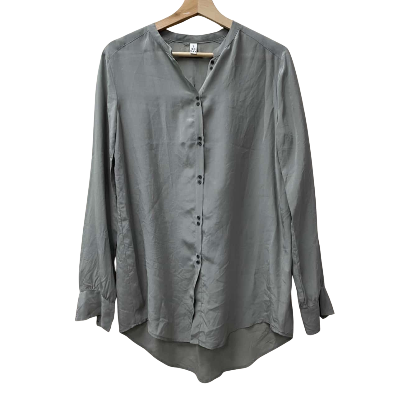 2nd Day Womens Grey Silk Long Sleeve Shirt(s)