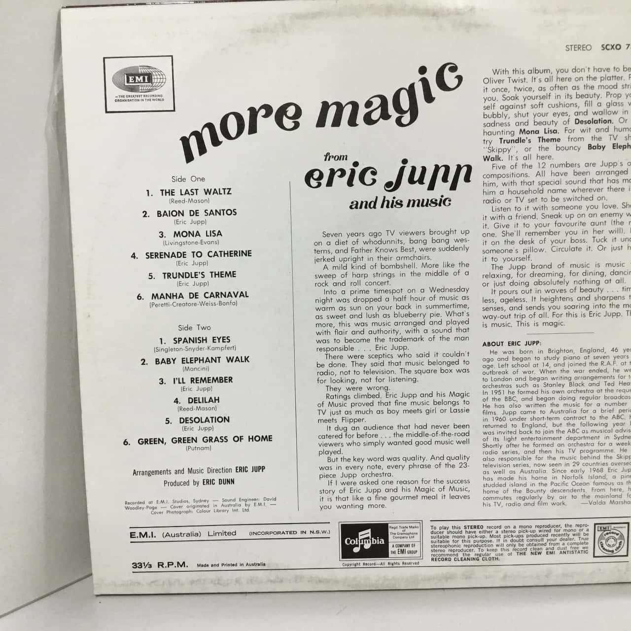 More Magic from Eric Jupp & his Music - Eric Jupp Record