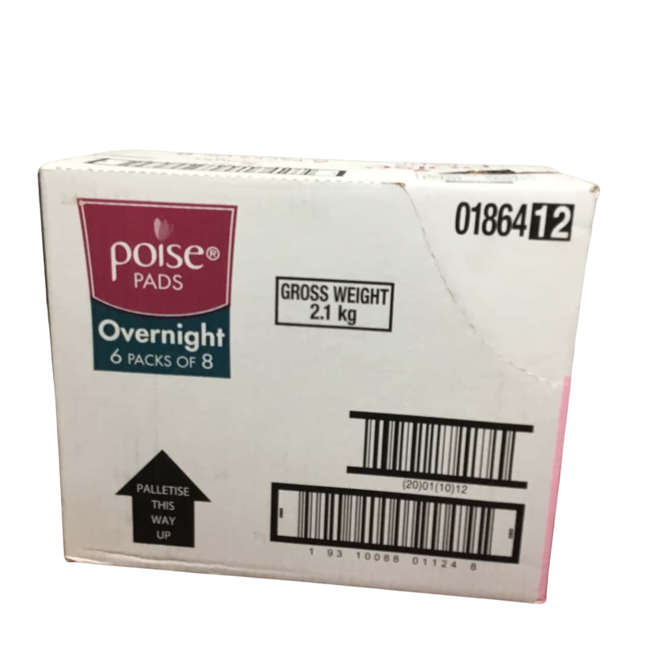 Poise Pads Overnight (6 Packs of Eight) (s)