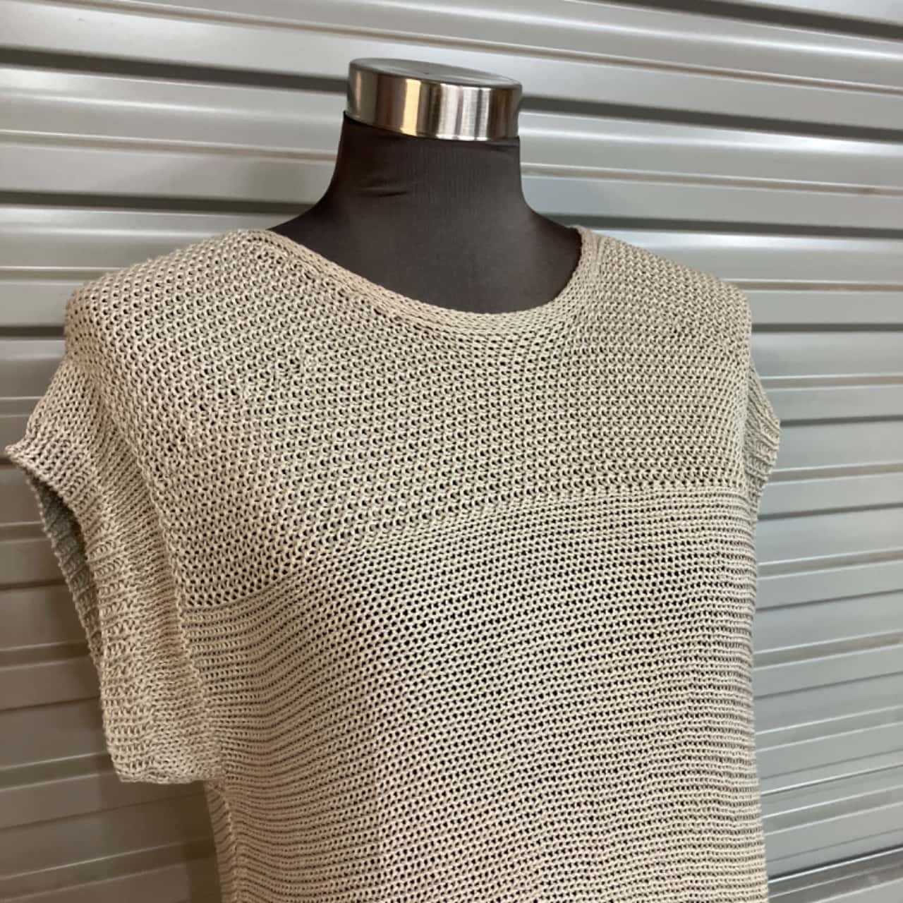 W. Lane Beige Knit Top