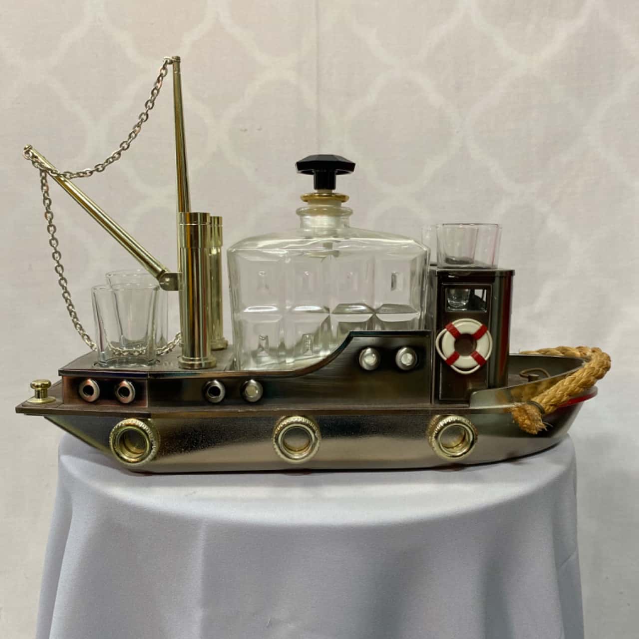 Vintage Musical Tugboat Decanter(s)