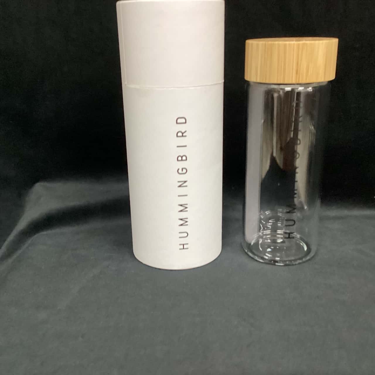 Hummingbird Glass Waterbottle