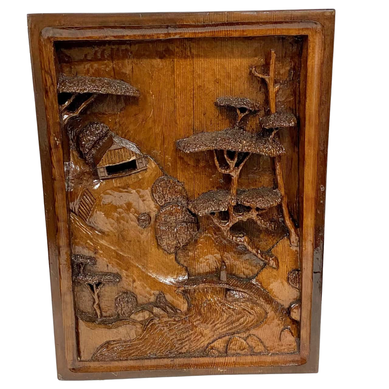 Wooden Hand Crafted Scenery 31cm x 41cm (s)
