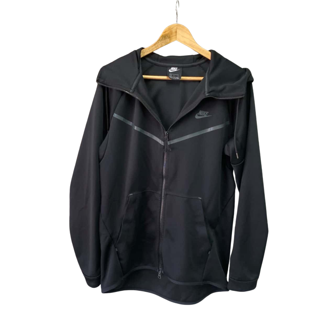 Nike Womens Size L Front Zipper / Hood Jacket Black