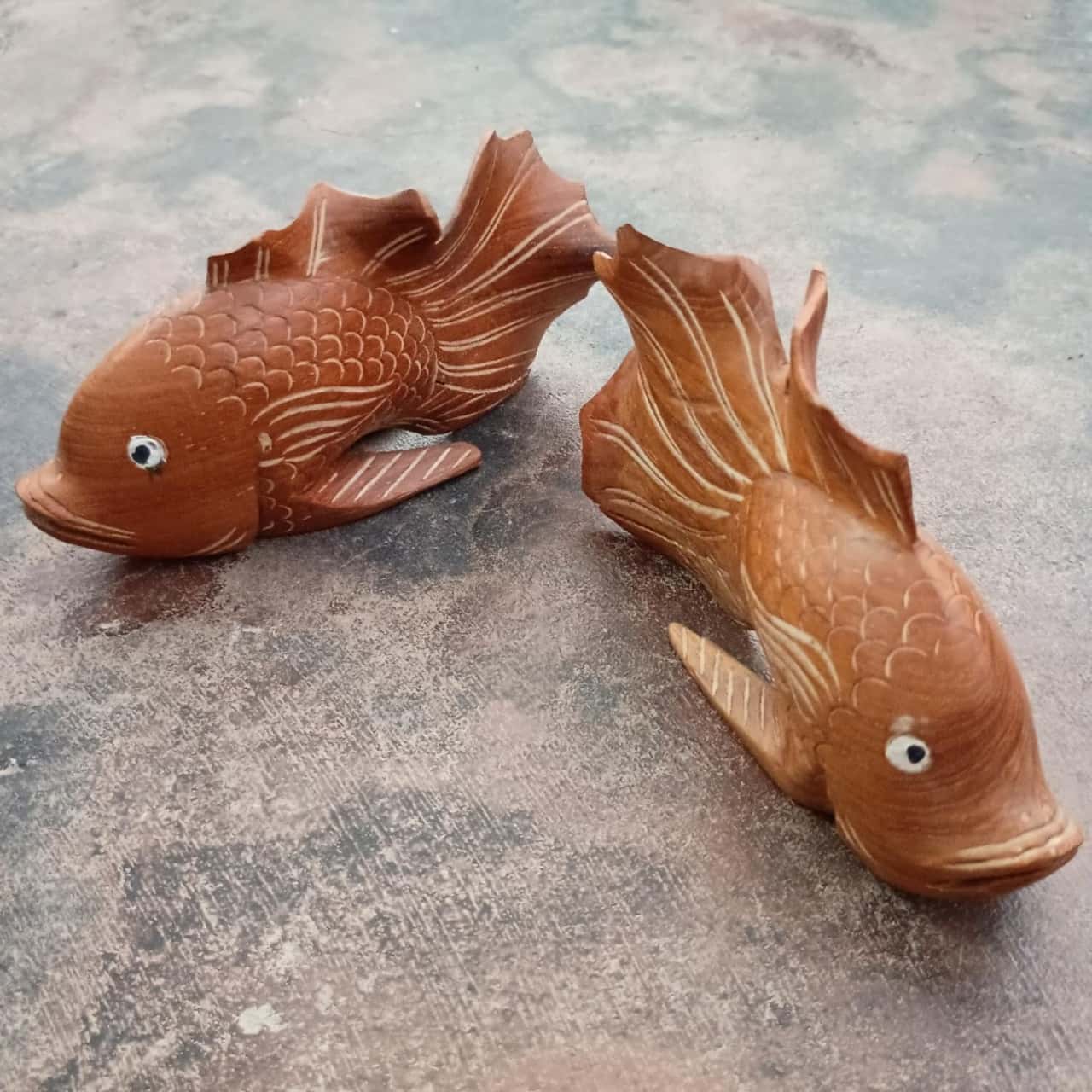 Wooden Koi Fish Set 2(s) - Used Good | Salvos Stores
