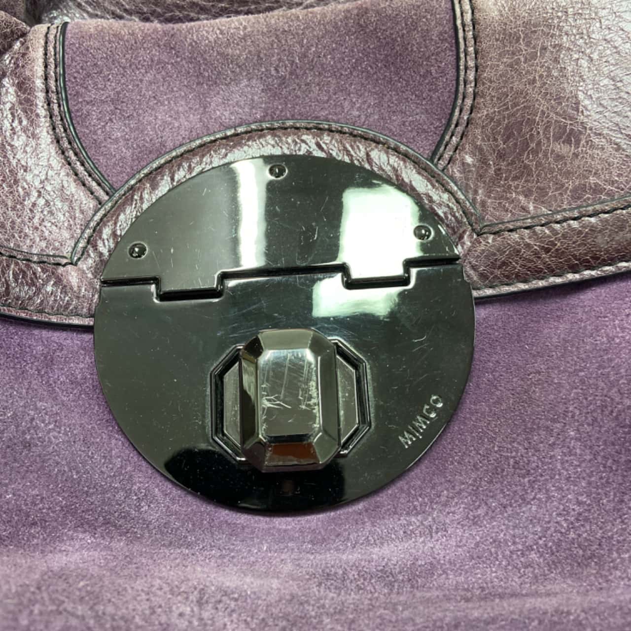 Mimco Womens purple handbag (s) - Used Fair | Salvos Stores