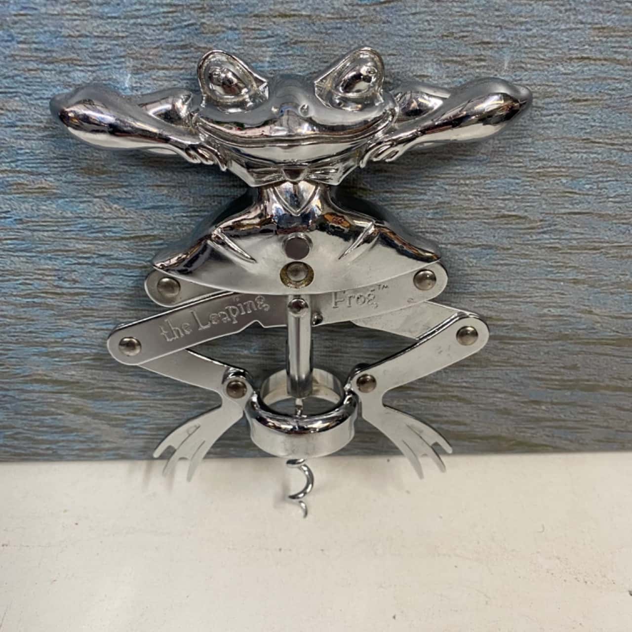 The Leaping Frog Chrome Accordian Corkscrew Wine Bottle Opener(s)