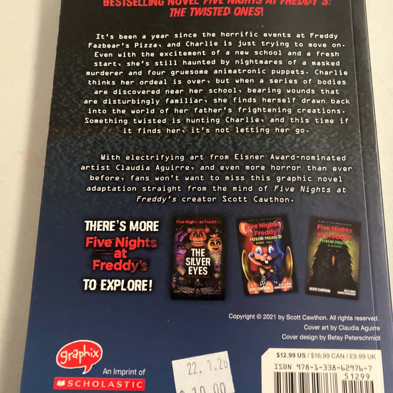 Five nights at Freddy’s the twisted ones graphic novel