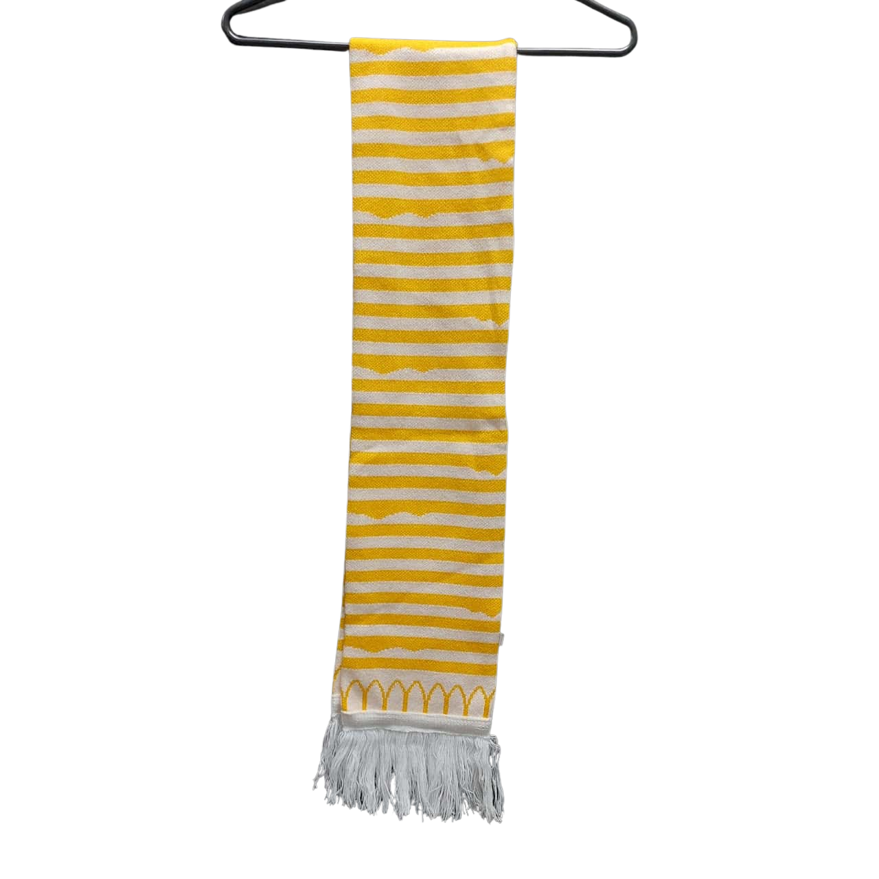 McDonald's Unisex Striped / White / Yellow Scarf