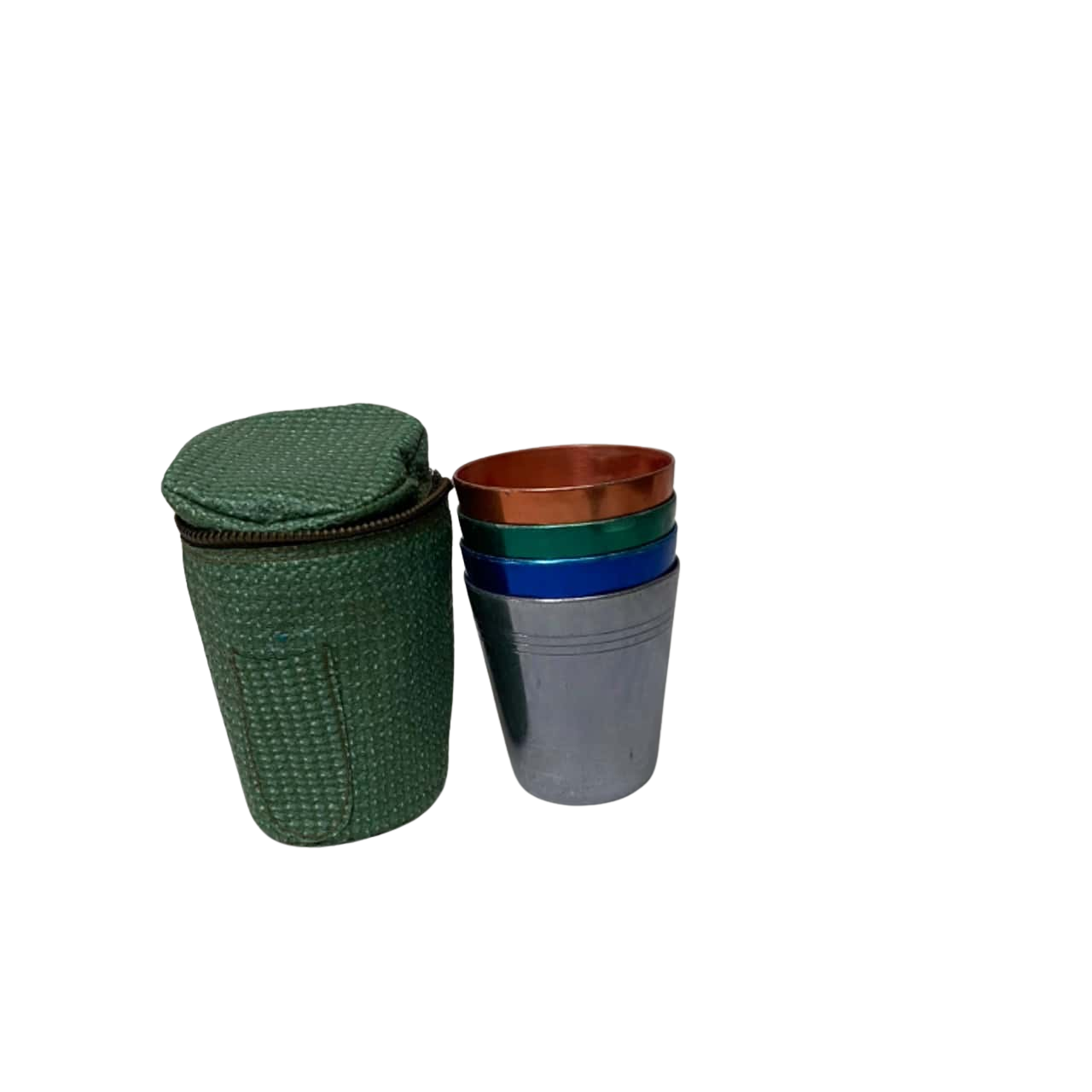 Peacock Ware Stokes Melbourne Anodised Aluminium Cups and cooler case(s)
