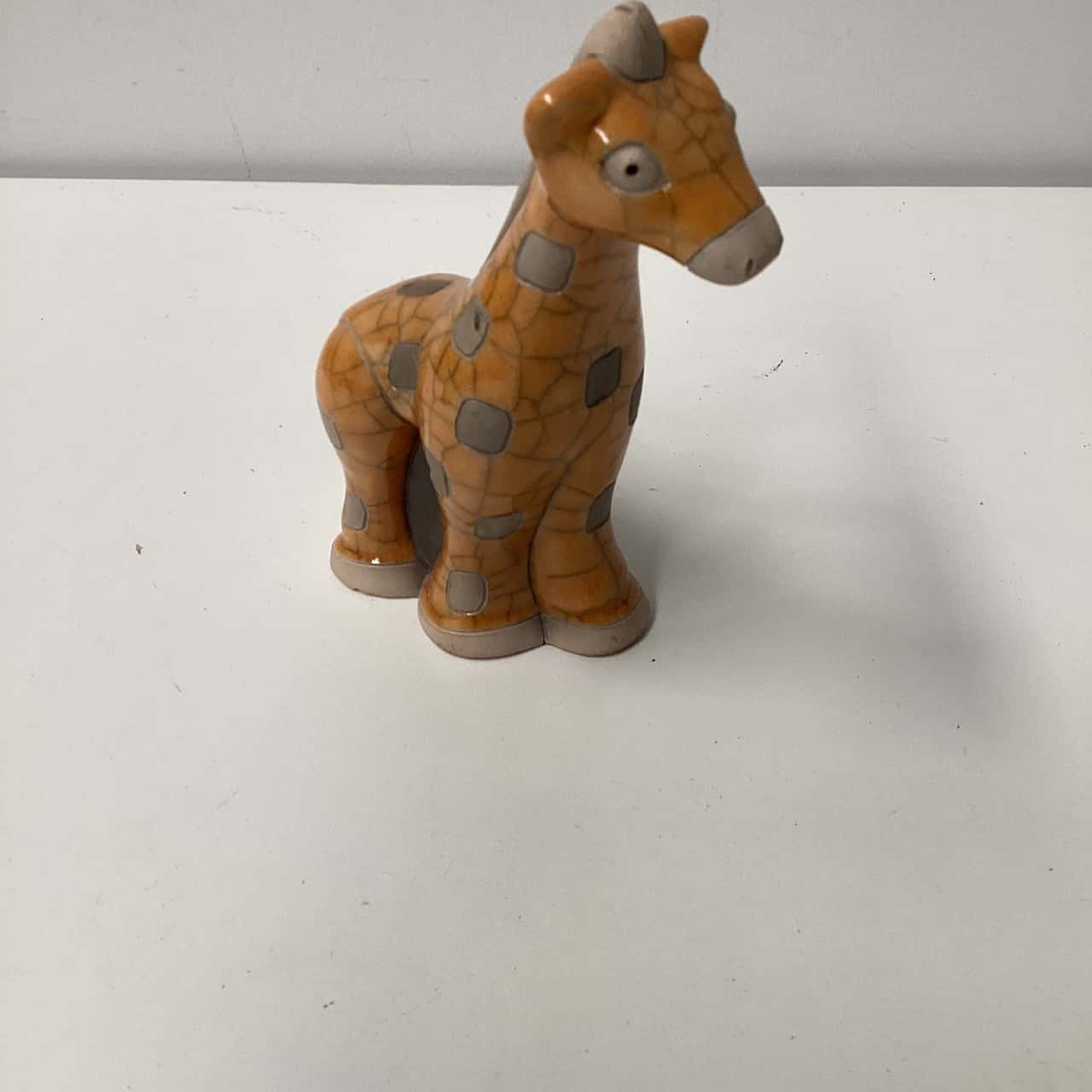 Ceramic pottery giraffe hand made in South Africa