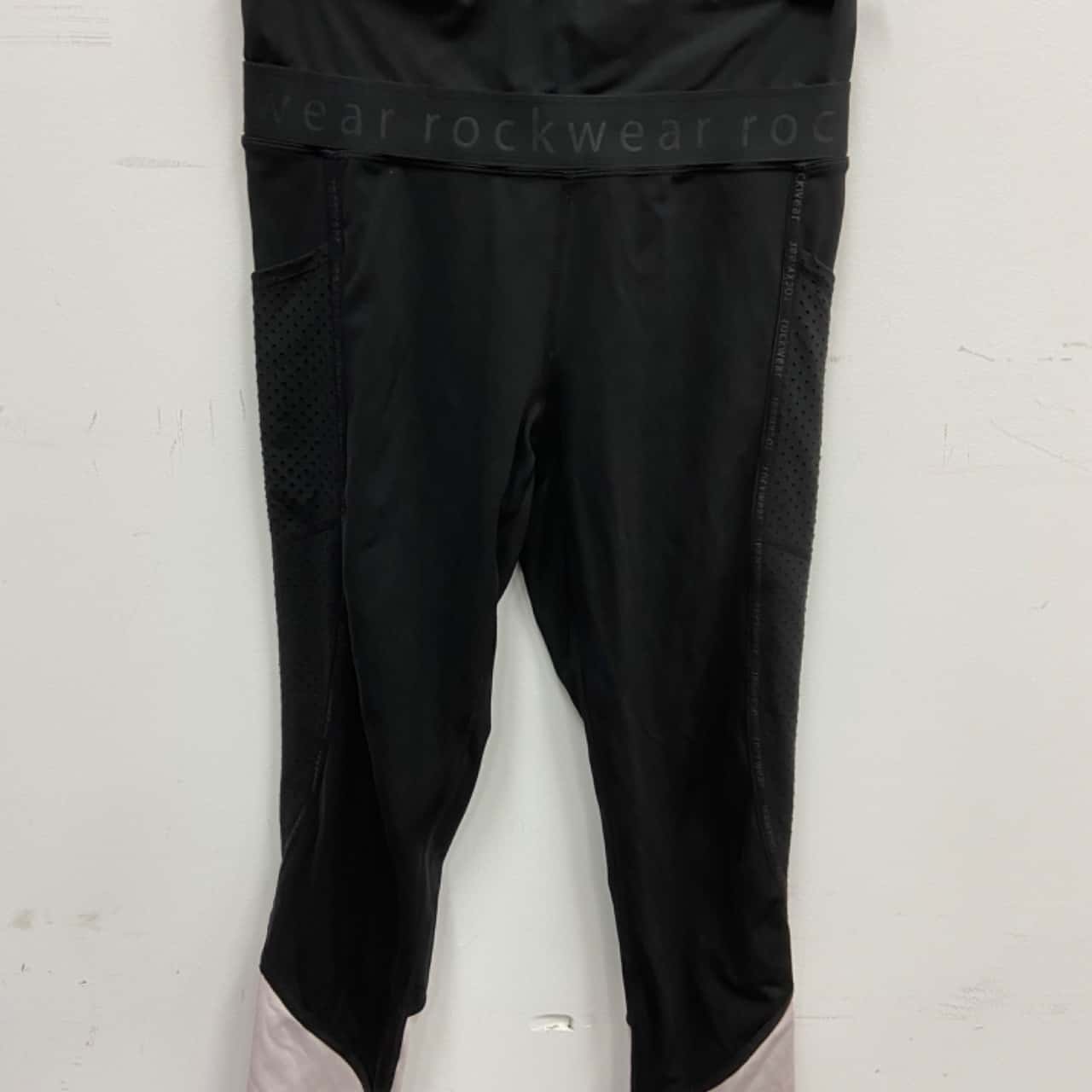 Rockwear Womens Size 12 Slim Fit Black / Pink (s)