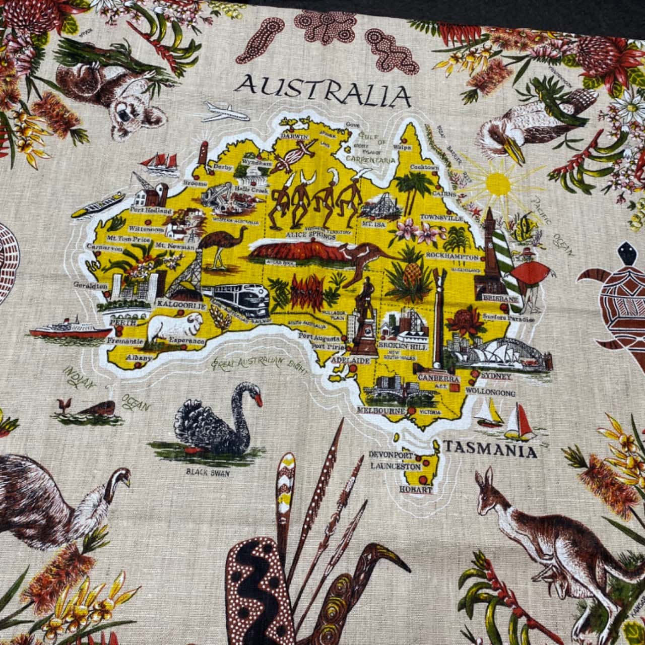 Pure Linen Aboriginal Australian artwork(s) - Used Very Good | Salvos ...