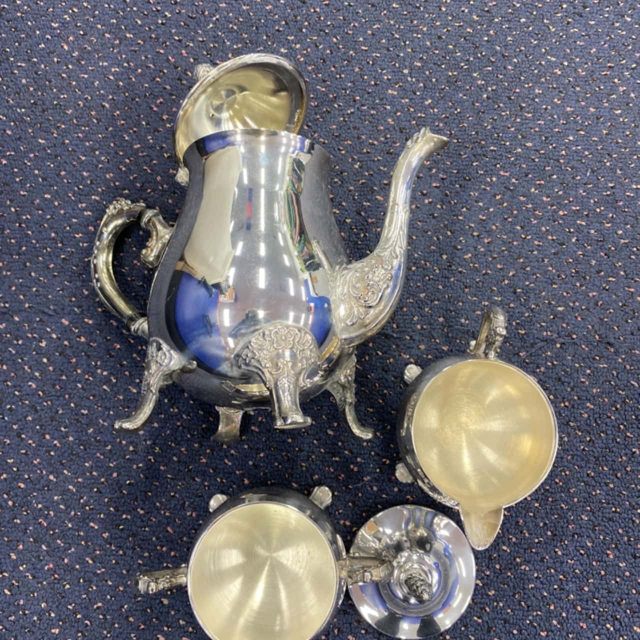 Vintage Ranleigh Sliverplated 3 Piece Coffee/Tea
