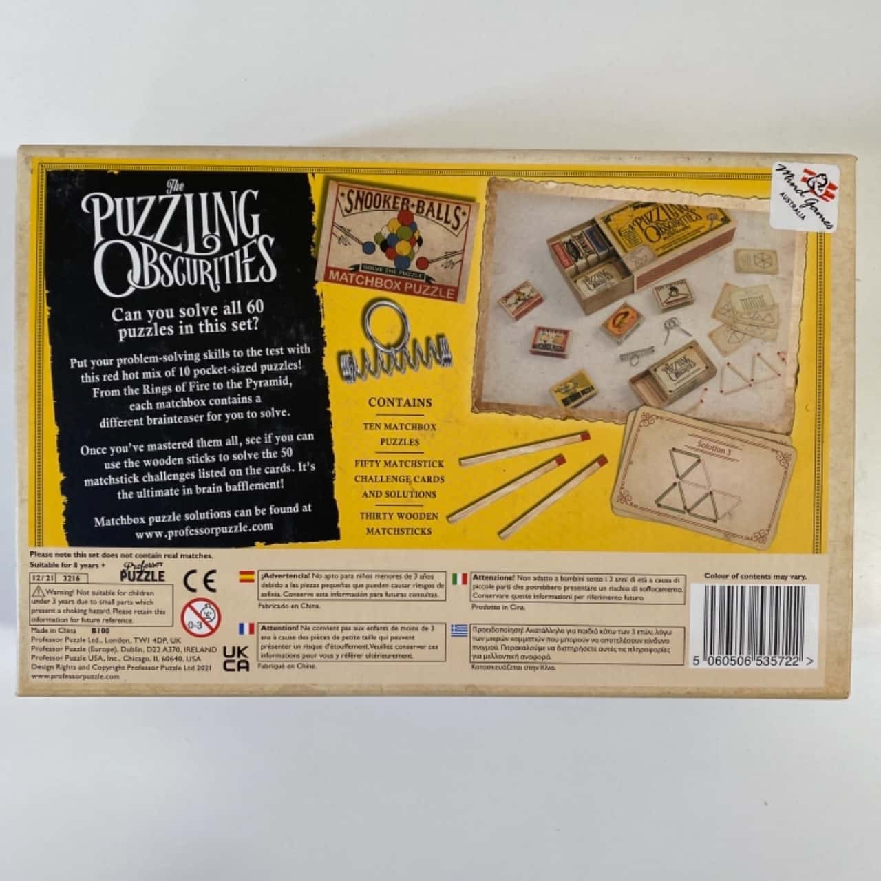 Professor Puzzle The Puzzling Obscurities Box Of Brainteasers (s)