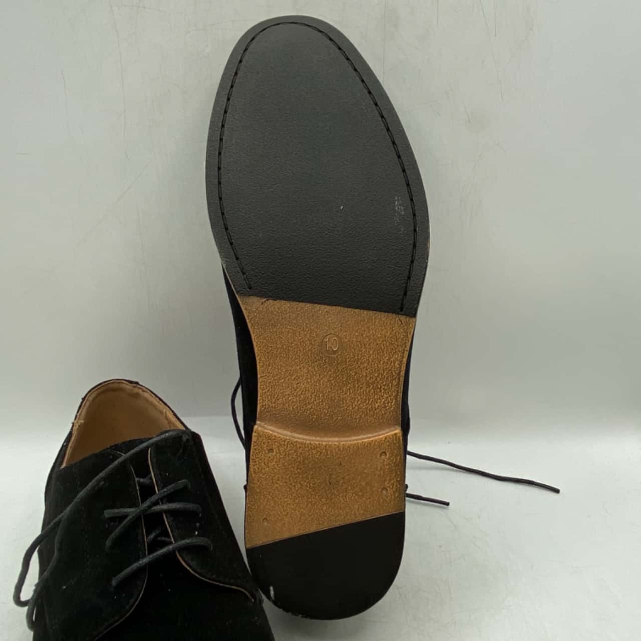H-Wood Mens Conor Black Soft Fabric Shoes Size 10 (s)