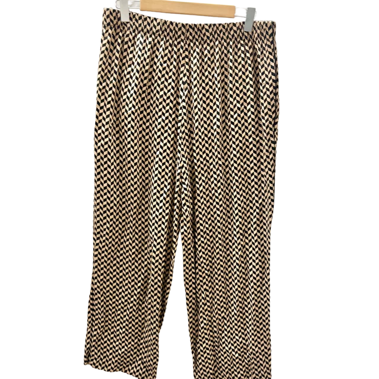 Seed brown/black patterned wide leg pants Size 14