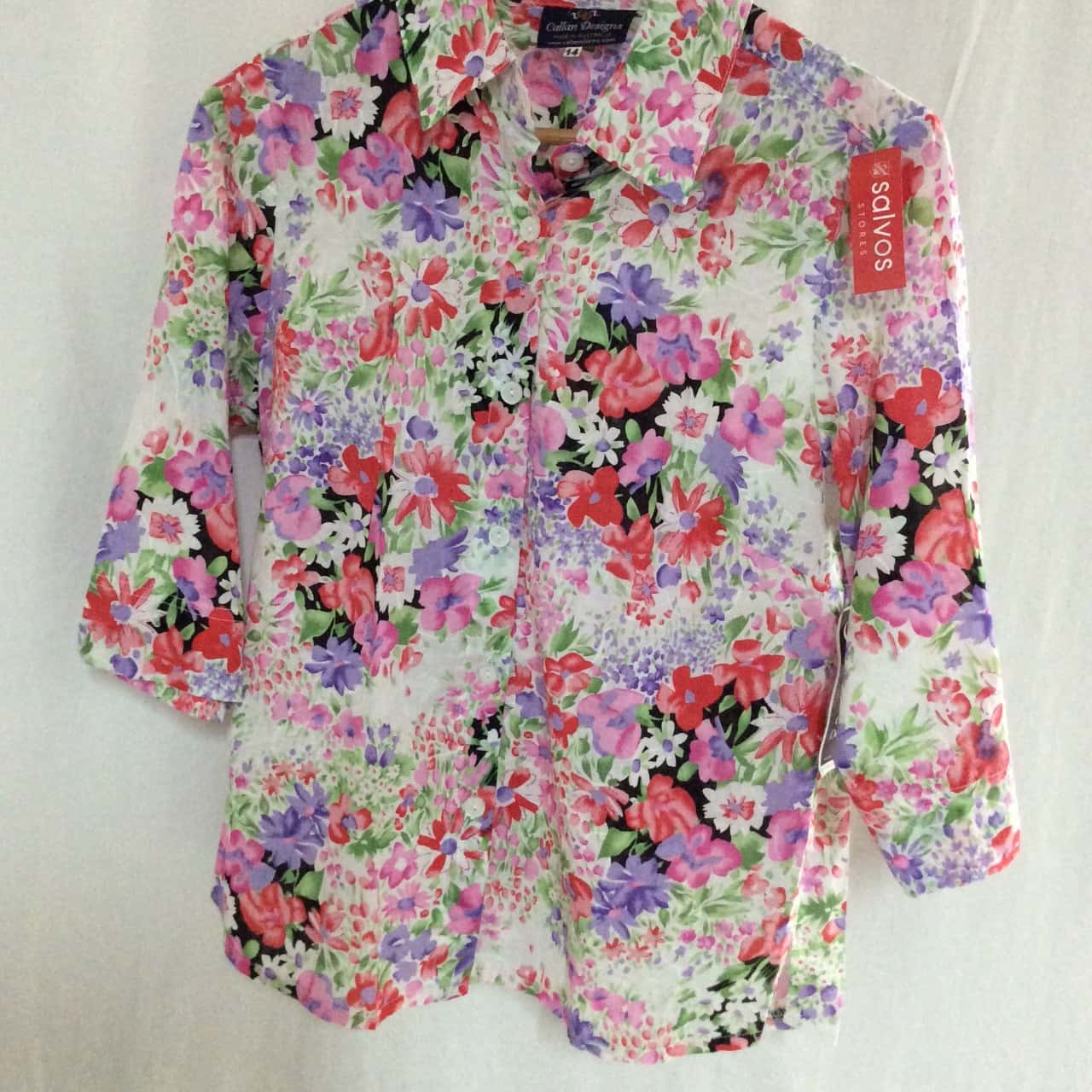 Callan Designs Womens Size 14 Shirts & Blouses Floral (s)