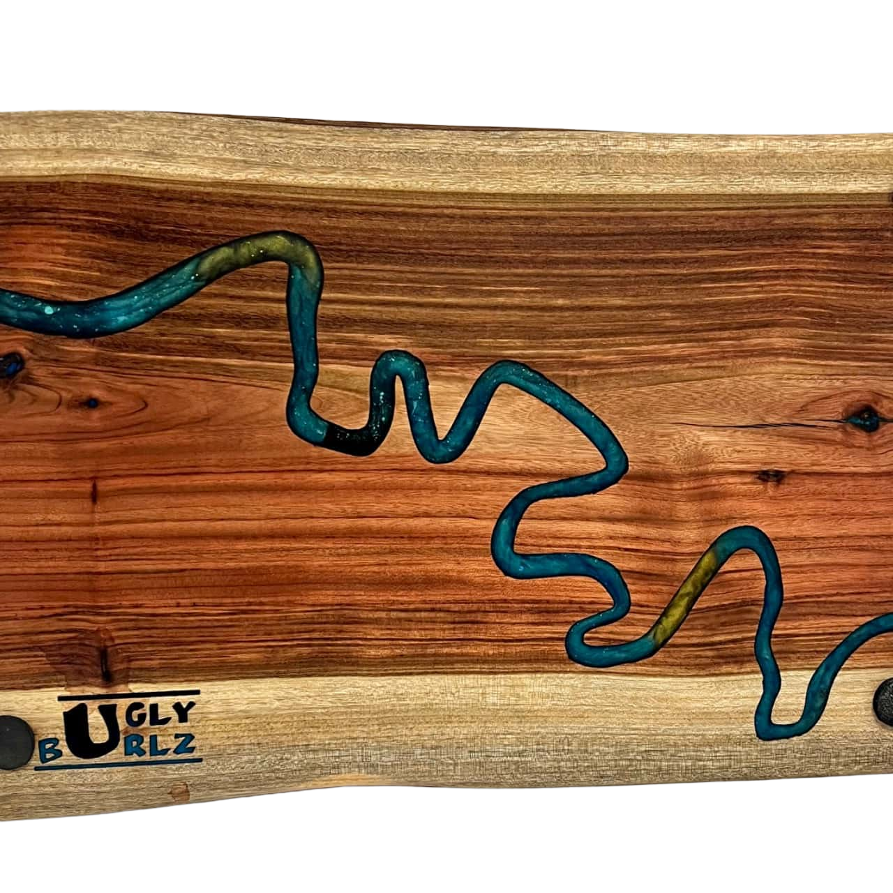 Handcrafted Ugly Burlz Cutting Board-Brisbane River design(s)