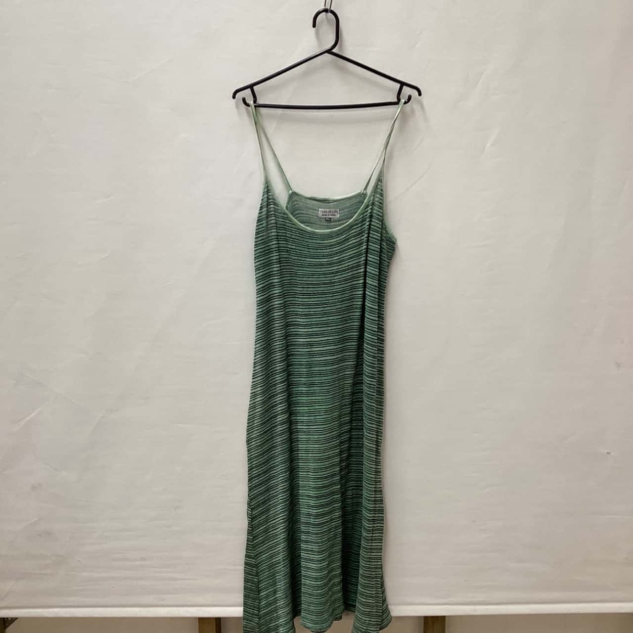 Tree of Life Womens Size M/L Maxi Dress Green knit(s)