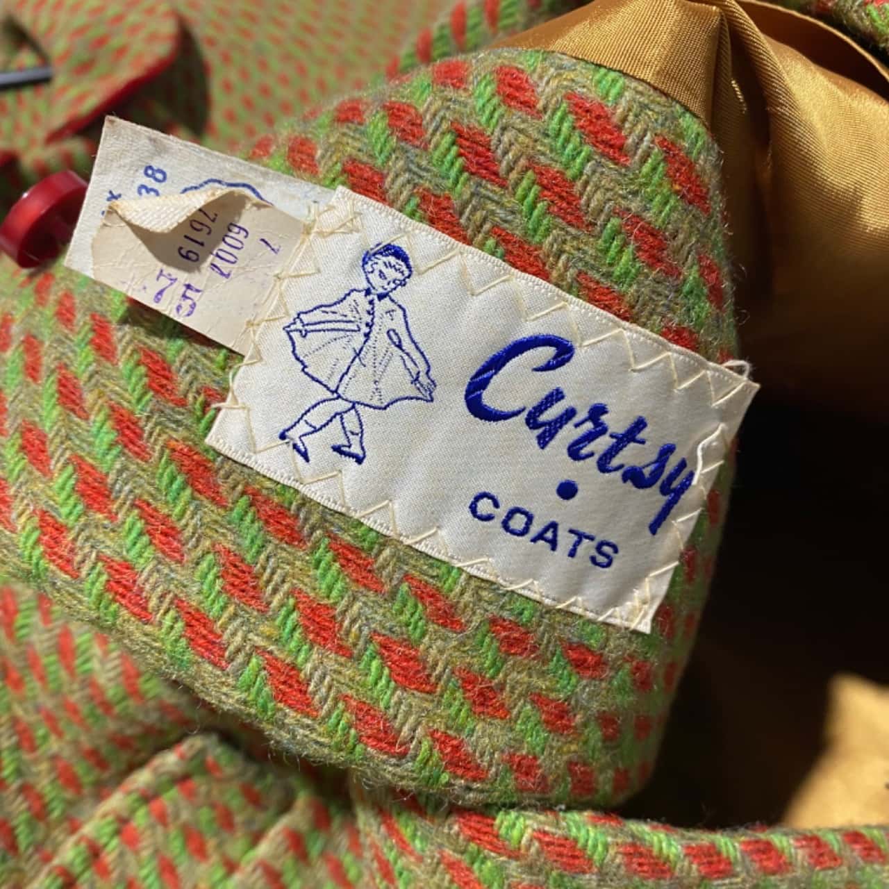 Gorgeous 1960s Vintage - Curtsy Coats. Kids Checked coat in Green and ...