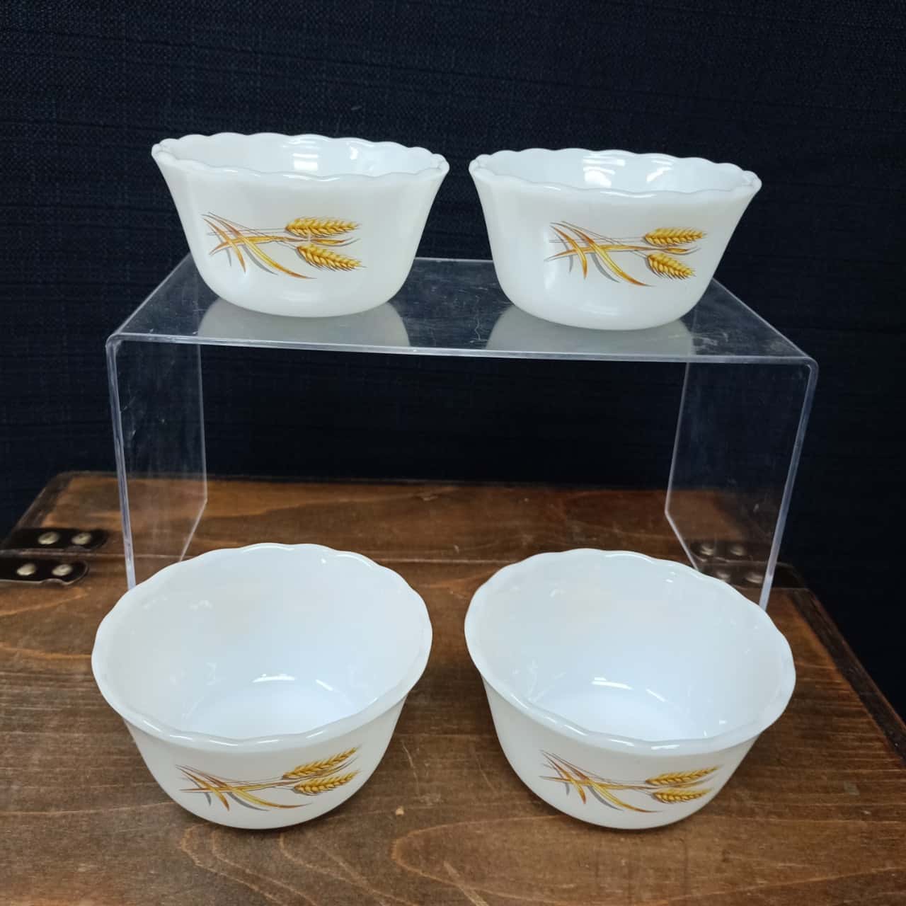 Fire King- custard bowls set of 4(s)