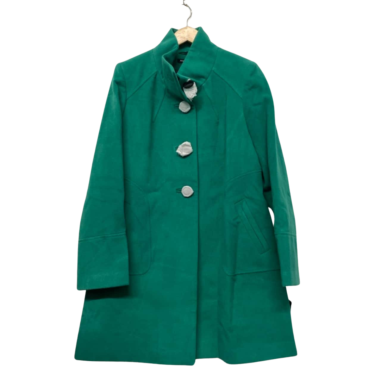 Roman Womens Size S Button Up / Winter Coat Green NWT