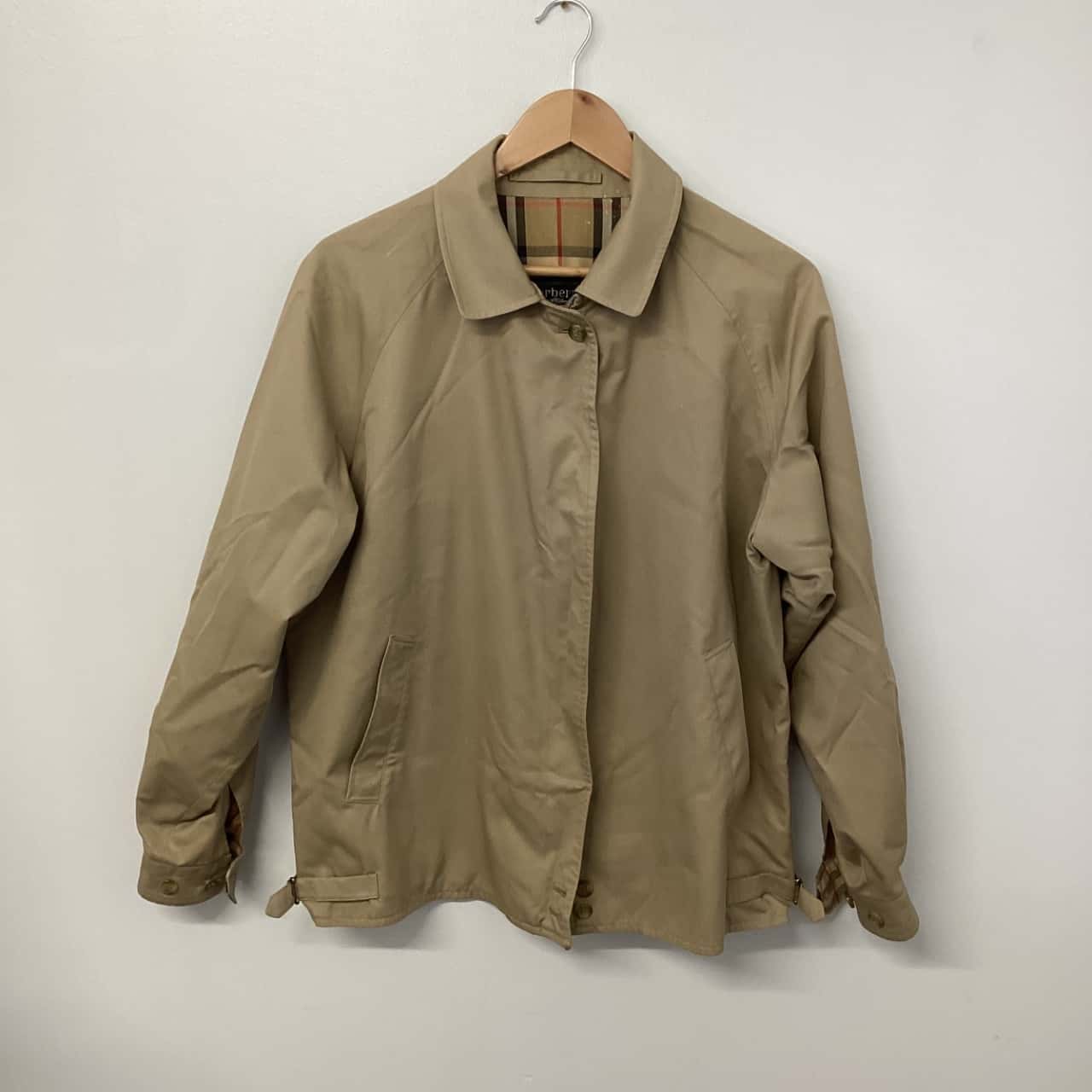 Unisex Size 12 / S Beige / Checked Jacket(s)