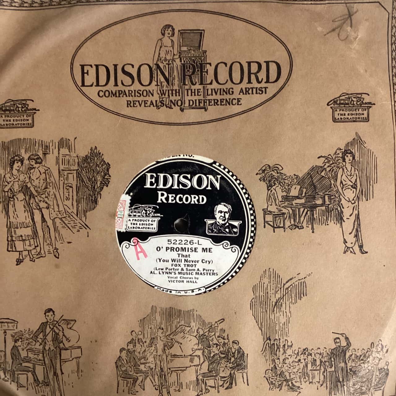 Edison Record Phonograph Record
