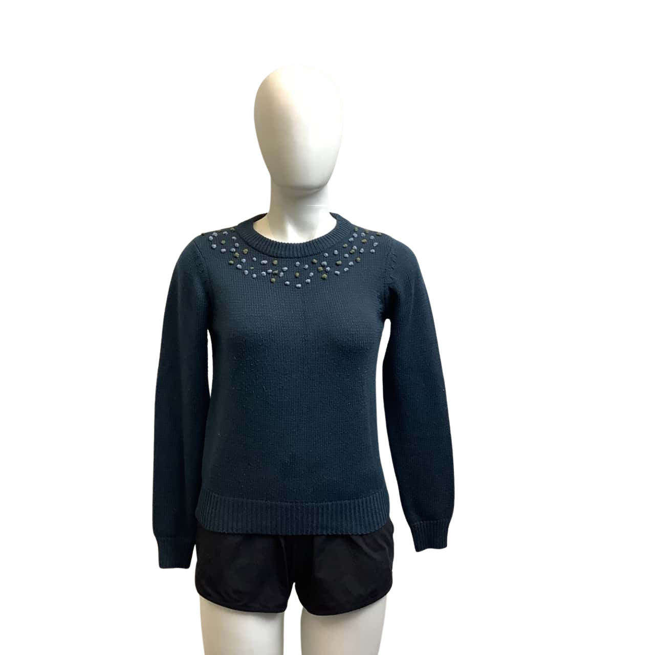 Princess Highway Womens Size XS-S Popcorn Knit Jumper Dark Teal (s)