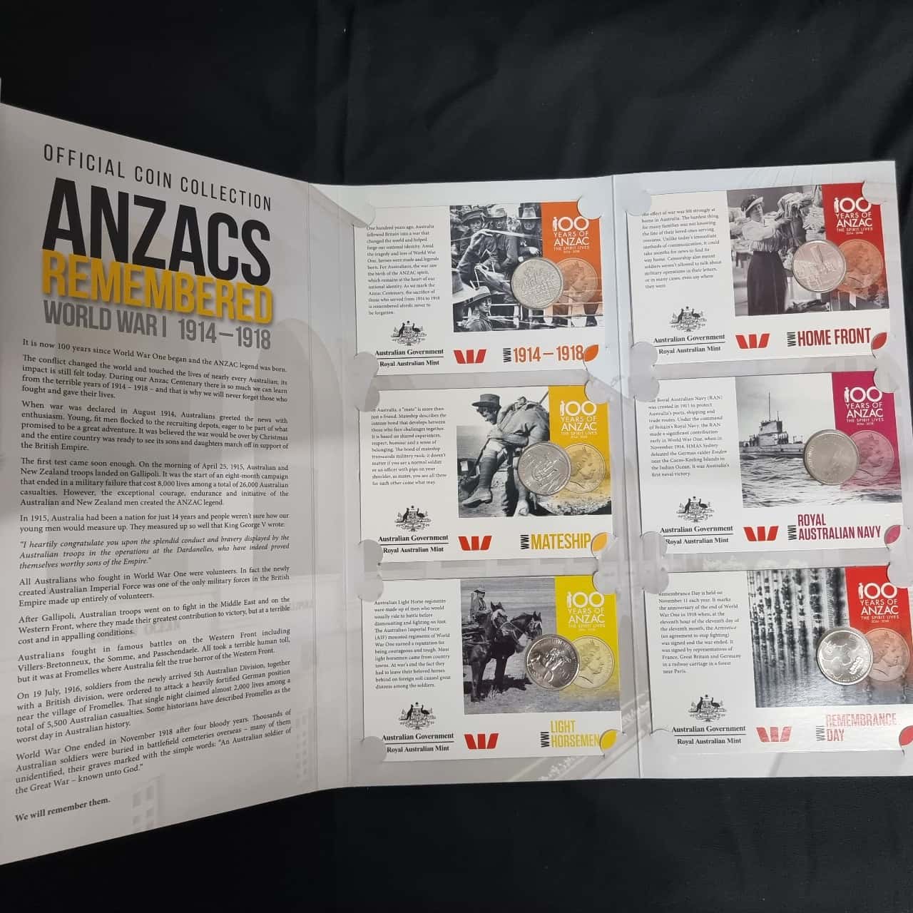 ANZAC Remember 1914-1918 Coin Collection(s) - Used As New | Salvos Stores