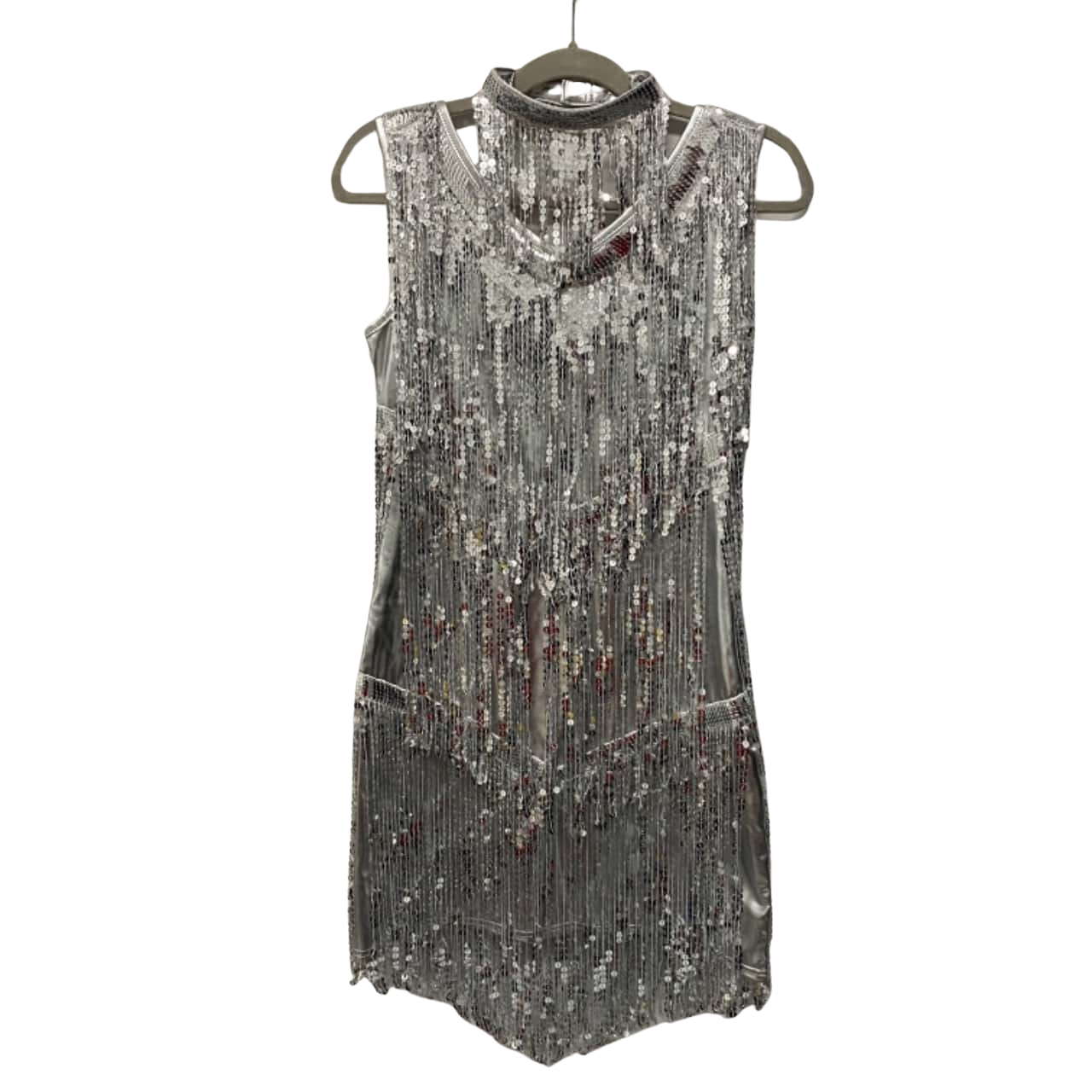 SheIn Eras Tour Costume Womens One Size Sleeveless Dress Silver w ...
