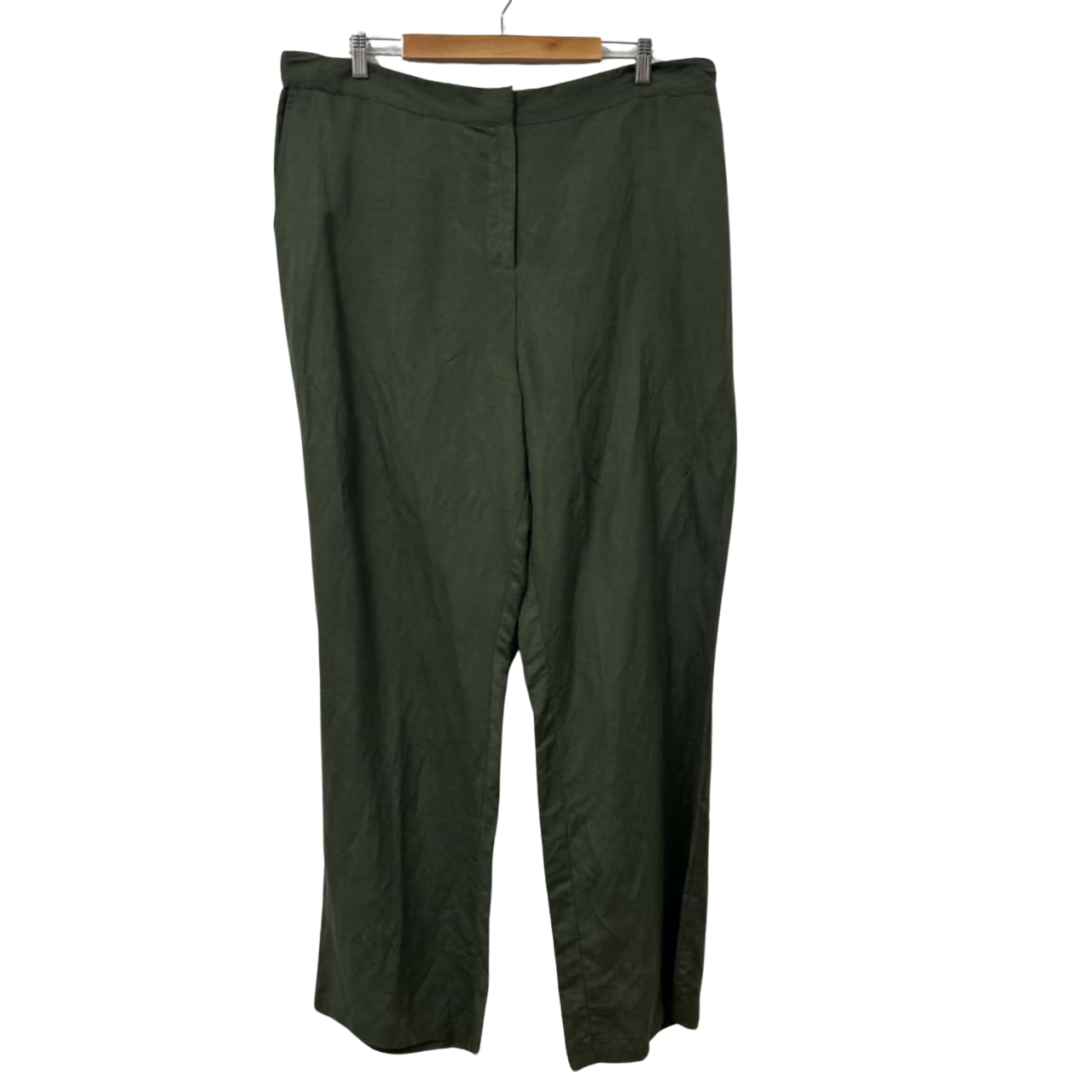 Basque Womens Size 18 Khaki Linen Pants (s)