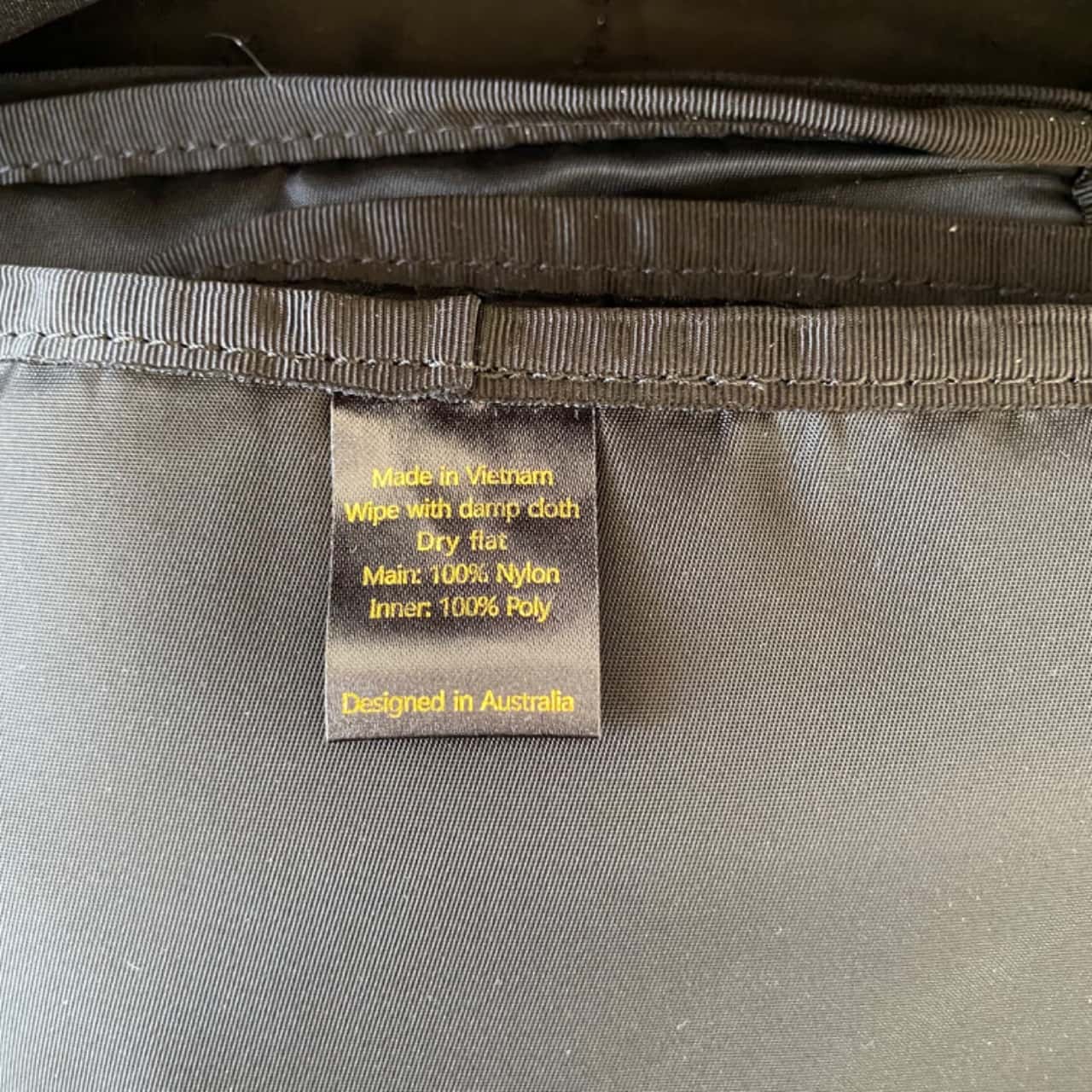 Oroton Black Canvas Nappy Bag(s)