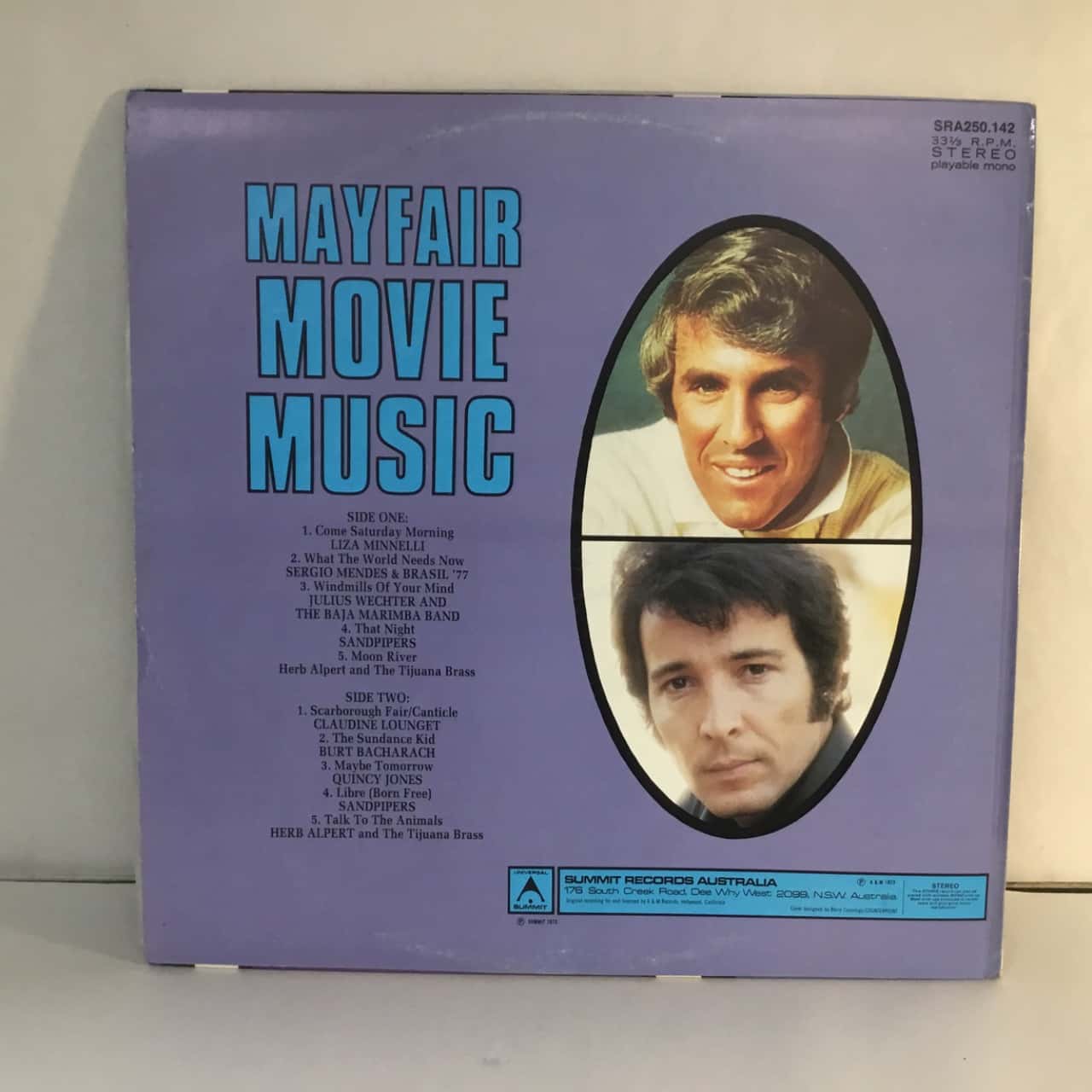 Vintage Mayfair Movie Music Vinyl Record