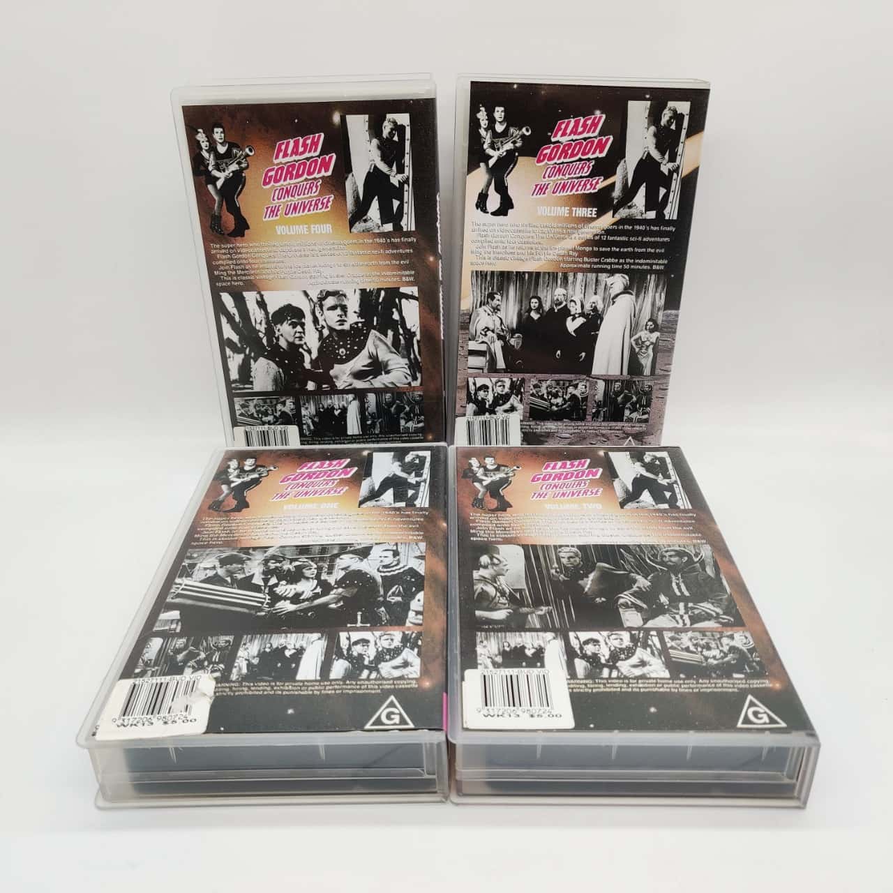 Flash Gordon Conquers The Universe - 4 Volume VHS Video Cassette Set ...