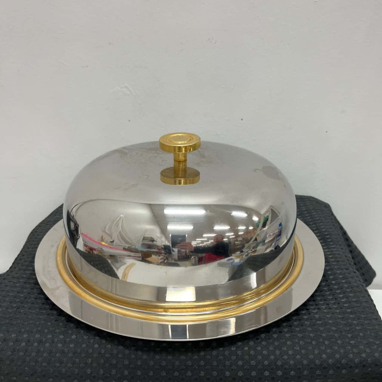 Cloche serving platter and bass(s)